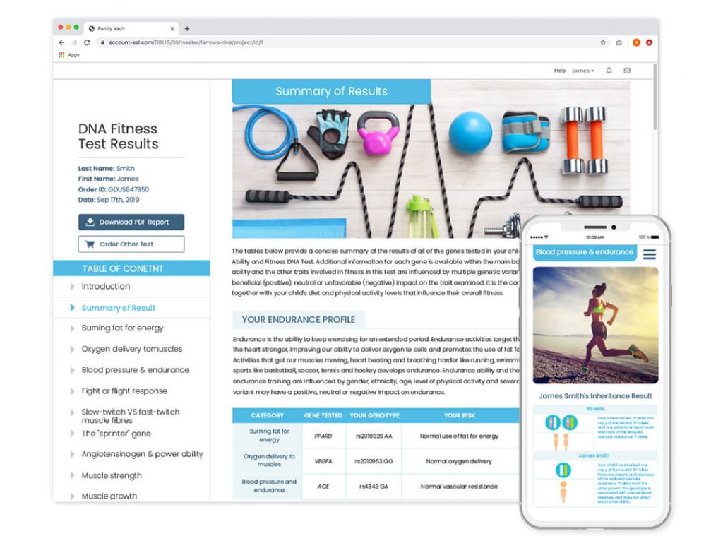 DNA Fitness Test - Genebase