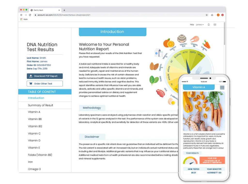 Nutrition, Weight Loss and Fitness DNA Test Combo - Genebase